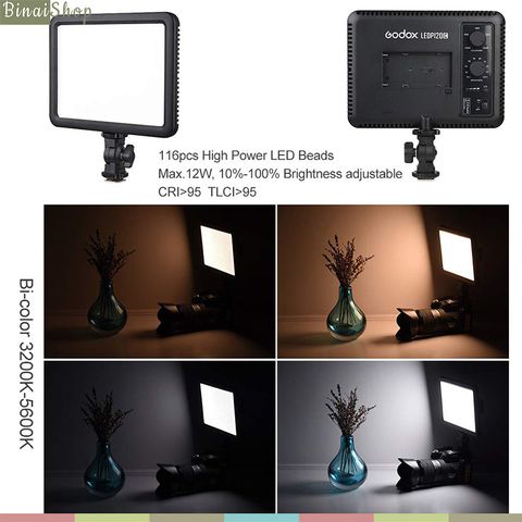 Đèn Led Godox P120C/P260C - Đèn LED Siêu Mỏng Cho Máy Ảnh, Máy Quay – BINAI