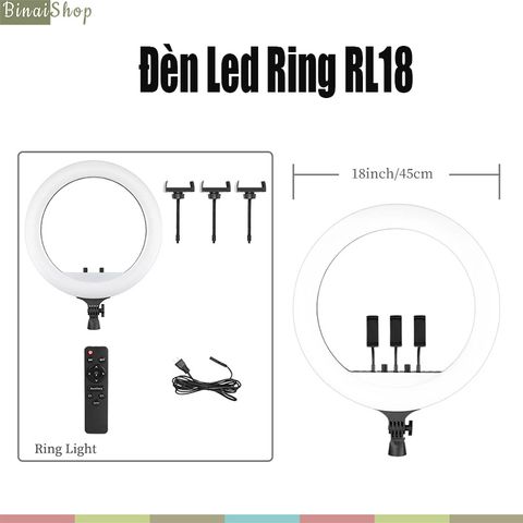 Đèn LED Ring RL21 / RL18 - Đèn Led Dành Cho Chụp Ảnh , Quay Phim – BINAI