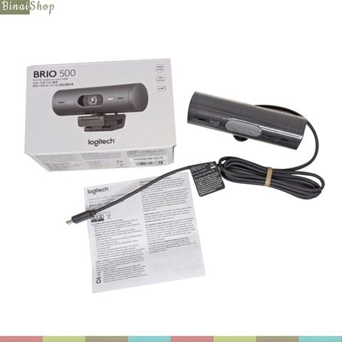 Logitech Brio 500 - Webcam Góc Rộng, Full HD1080, Điều Chỉnh Ánh Sáng ...