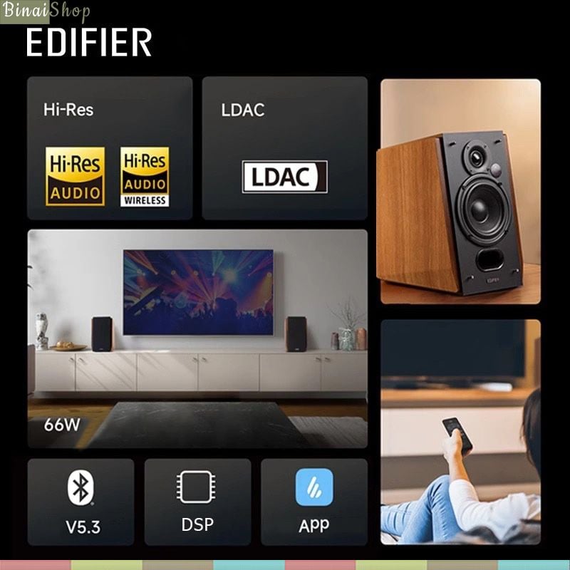 Edifier R1700BT+ - Loa Bookself, Bluetooth, Hi-Res Audio,Công Suất 66W ...