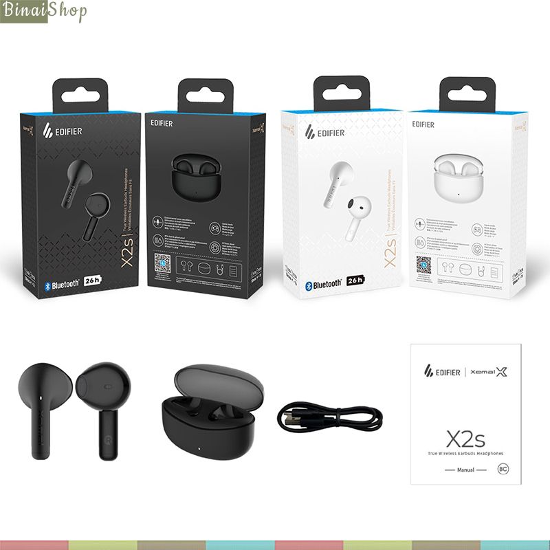 Edifier X2s - Tai Nghe Nhét Tai Bluetooth, Chơi Game, Đàm Thoại – BINAI