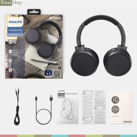 Philips TAH5205 - Tai Nghe Chụp Tai Không Dây Bluetooth 5.0 – BINAI