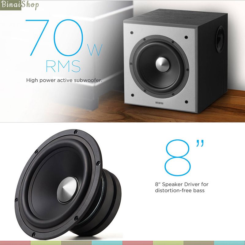 Edifier T5 - Loa Siêu Trầm Subwoofer Điện, Công Suất 70W – BINAI