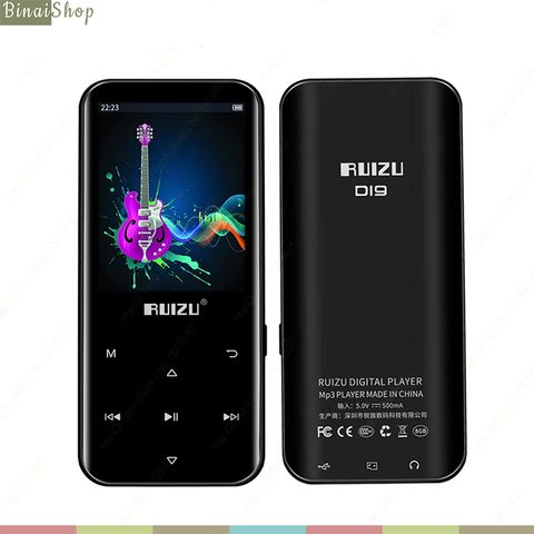 Ruizu D19 - Máy nghe nhạc Lossless Siêu Mỏng, Bluetooth 5.0 (16GB) – BINAI