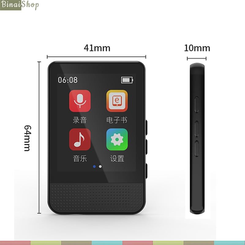 Ruizu M16 - Máy Nghe Nhạc HiFi, Bluetooth 5.0, Loa Ngoài – BINAI