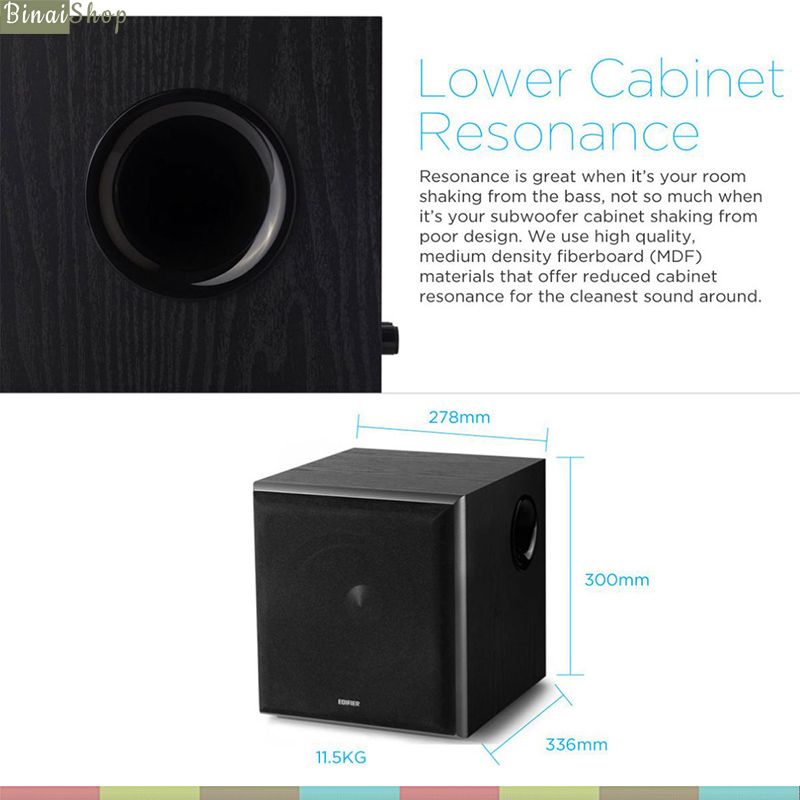 Edifier T5 - Loa Siêu Trầm Subwoofer Điện, Công Suất 70W – BINAI