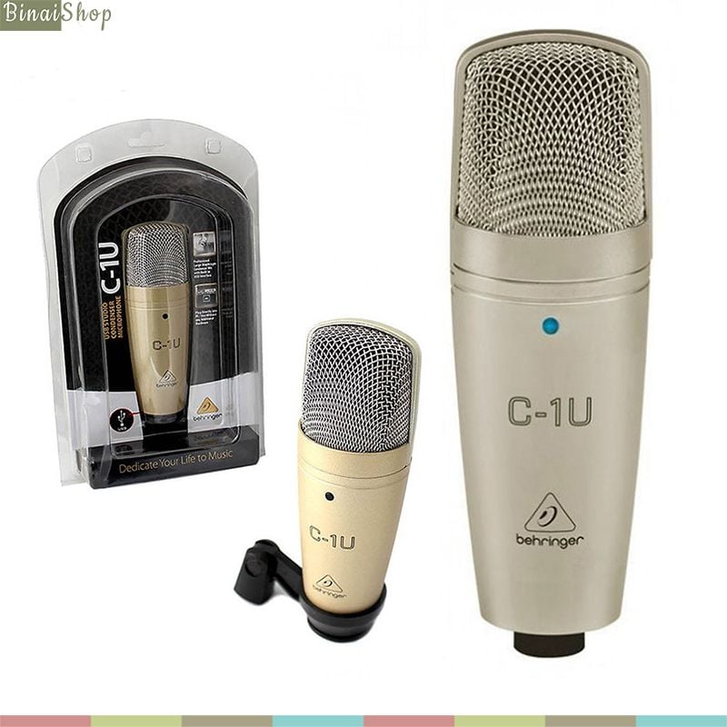 Behringer C-1U - Micro thu âm condenser, màng thu lớn, kết nối USB 2.0 ...
