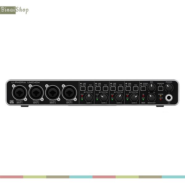 Sound card thu âm chuyên nghiệp Behringer Uphoria UMC404HD – BINAI