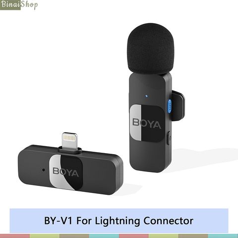 Boya BY-V1 / BY-V2 / BY-V10 / BY-V20 - Micro Cài Áo Không Dây 2.4GHz – BINAI