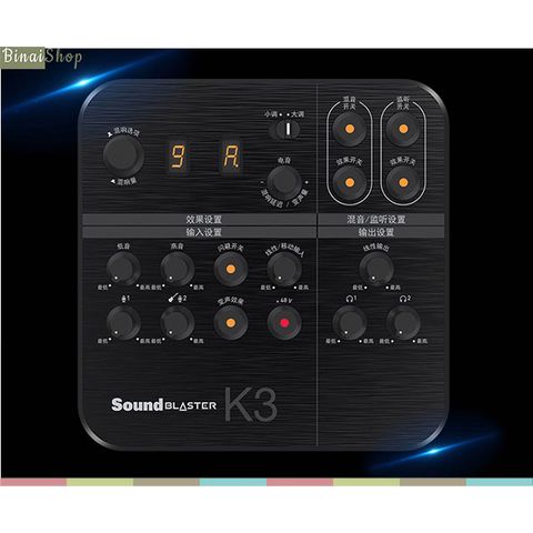 Sound card livestream chất lượng cao Creative Sound Blaster K3 – BINAI