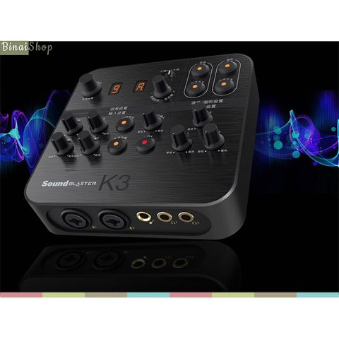 Sound card livestream chất lượng cao Creative Sound Blaster K3 – BINAI