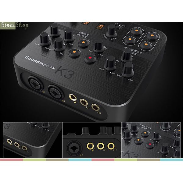 Sound card livestream chất lượng cao Creative Sound Blaster K3 – BINAI