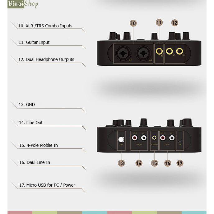 Sound card livestream chất lượng cao Creative Sound Blaster K3 – BINAI