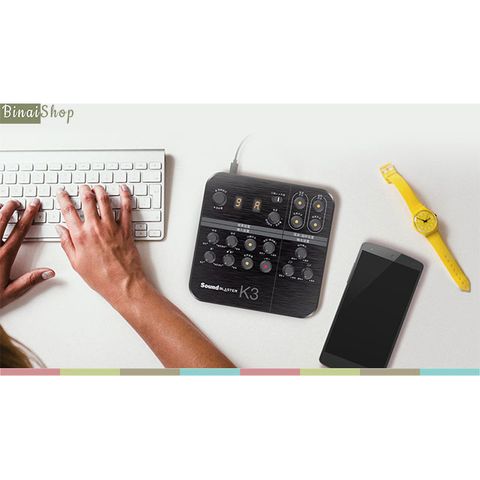 Sound card livestream chất lượng cao Creative Sound Blaster K3 – BINAI