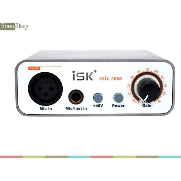 Bộ khuếch đại âm thanh cho micro – Peamp ISK MIC2000 – BINAI