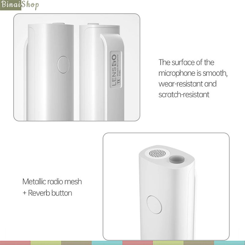 Lensgo LWM-518C - Micro Cài Áo Không Dây 2.4GHz, Thu Âm Cho Điện Thoại ...