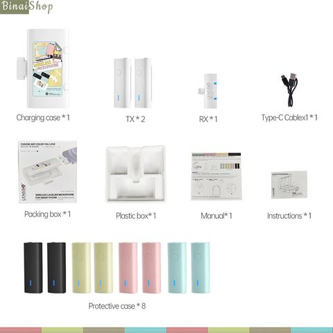 Lensgo LWM-518C - Micro Cài Áo Không Dây 2.4GHz, Thu Âm Cho Điện Thoại ...