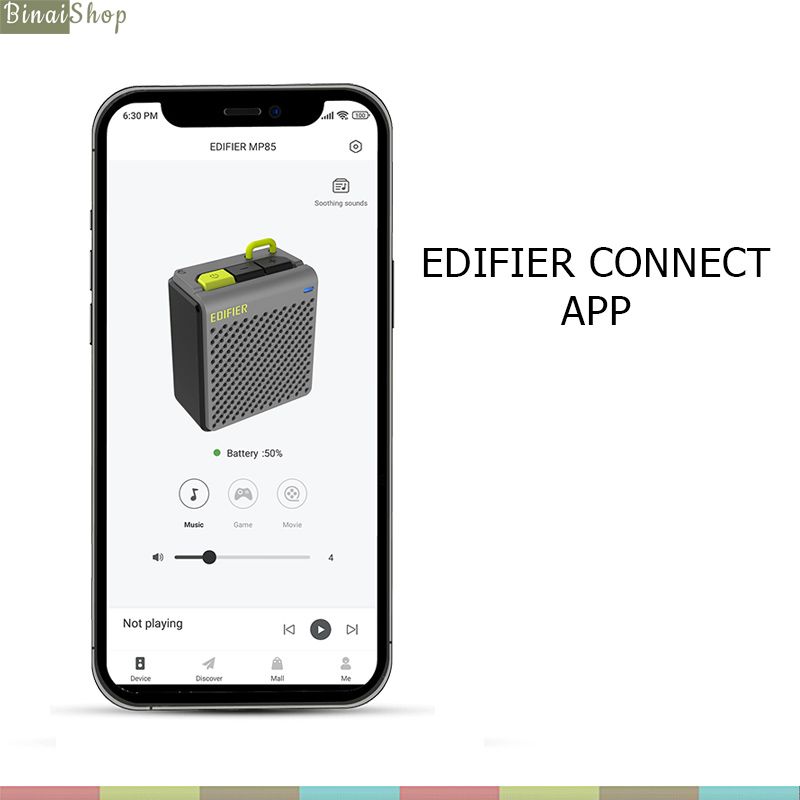 Edifier MP85 (Black) - Loa Bluetooth Siêu Nhỏ Gọn, Công Suất 2.2W – BINAI