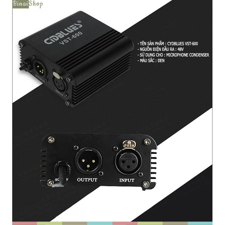 Phantom cho micro condenser Cydblues VST-600 – BINAI