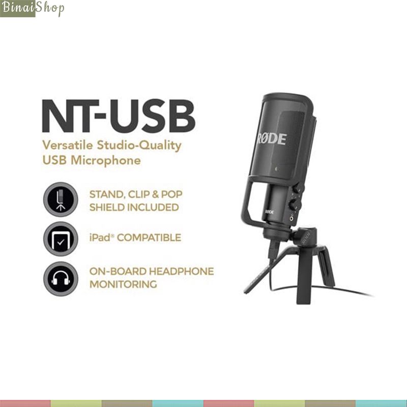 Rode NT-USB / Rode NT-USB+ - Micro USB Cho Máy Tính, Streamer – BINAI