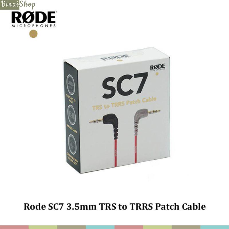 Rode SC4 - cáp chuyển đổi tín âm thanh TRS 3.5mm to TRRS 3.5mm – BINAI