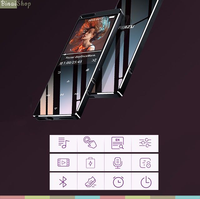 Ruizu D15 - Máy nghe nhạc Hifi 2019 (8Gb - Bluetooth) – BINAI