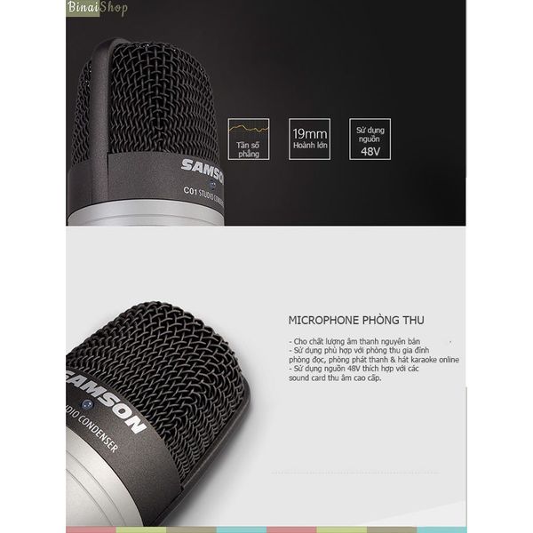 Microphone condenser Samson C01 – BINAI