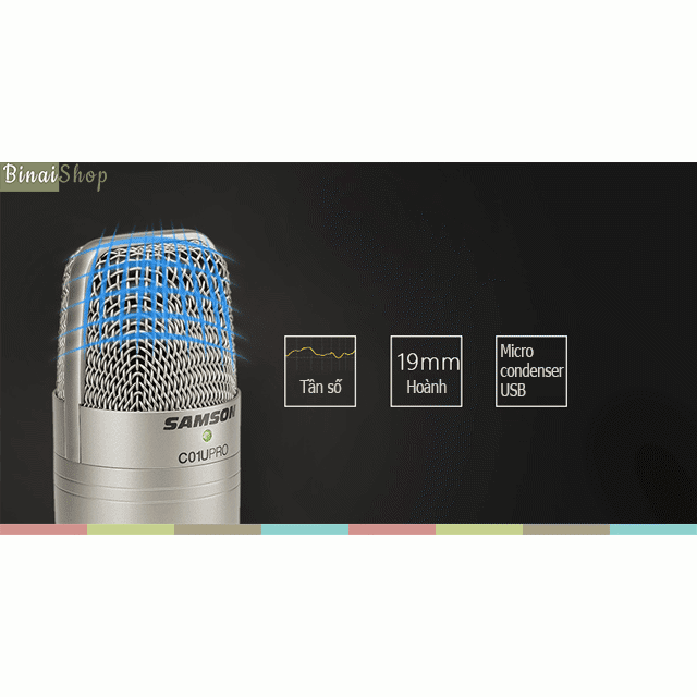 Micro thu âm chuyên nghiệp - Samson C01u pro – BINAI