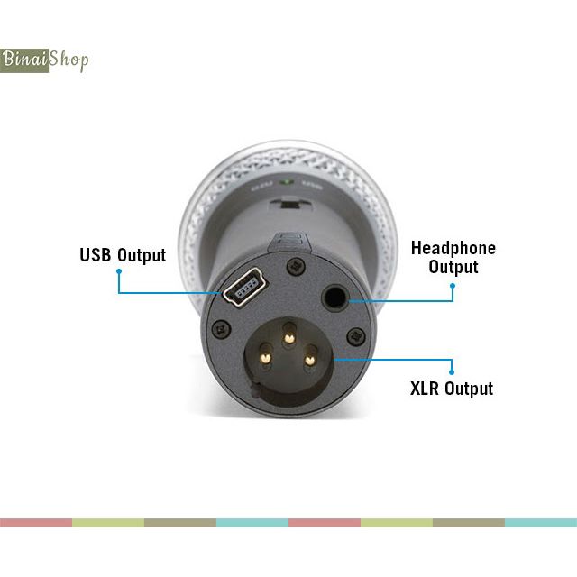 Micro USB thu âm Dynamic Samson Q2U – BINAI