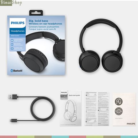 Philips TAH4205 - Tai Nghe Over-Ear, Bluetooth 5.0, Hỗ Trợ Đàm Thoại ...