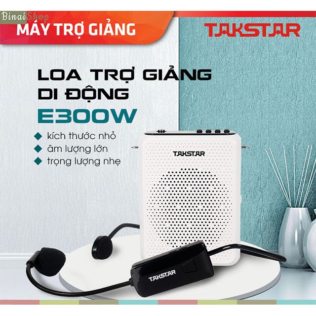 Takstar E300W - Máy Trợ Giảng Không Dây UHF, Kết Nối Bluetooth – BINAI