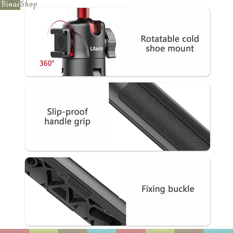 Ulanzi MT-41 - Tripod Mini Cho Điện Thoại, Máy Ảnh – BINAI