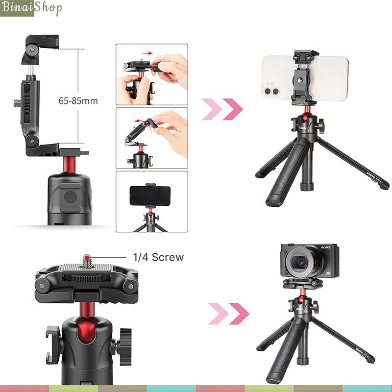 Ulanzi MT-41 - Tripod Mini Cho Điện Thoại, Máy Ảnh – BINAI