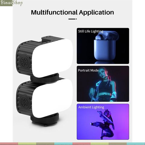 Ulanzi VL15 - Đèn LED 8 Màu Siêu Nhỏ Gọn Cho Điện Thoại, Máy Ảnh DSLR ...