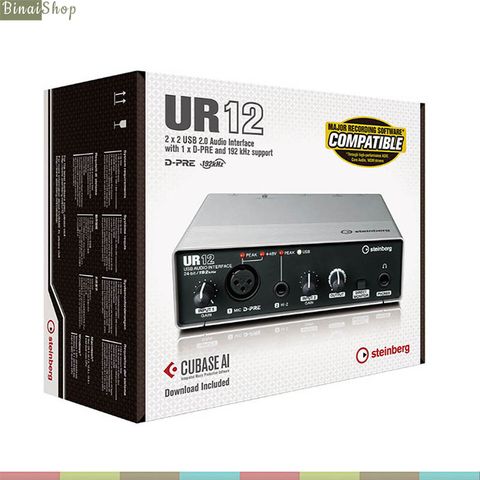Steinberg UR12 - Sound Card USB Thu Âm Chuyên Nghiệp – BINAI