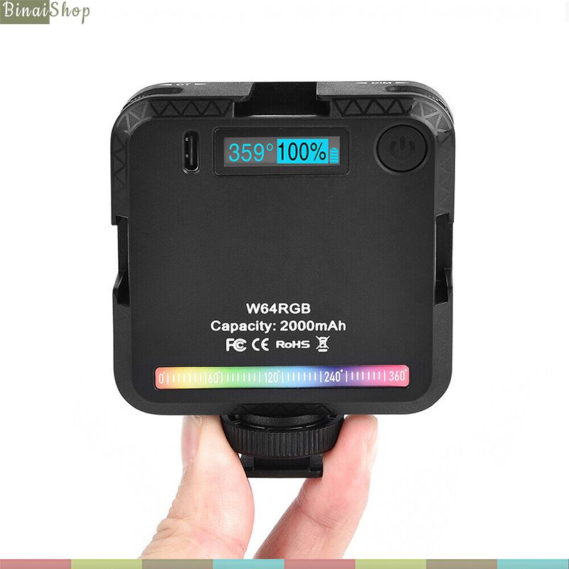 Luxceo W64 RGB - Đèn LED Hỗ Trợ 20 Hiệu Ứng Cho Quay Phim, Chụp Hình – BINAI