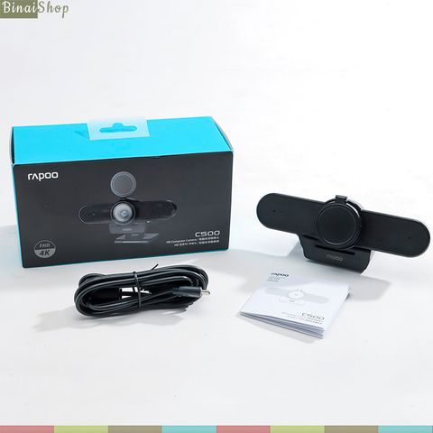 Rapoo C500 - Webcam Họp Trực Tuyến Góc Rộng, Độ Phân Giải 4K – BINAI
