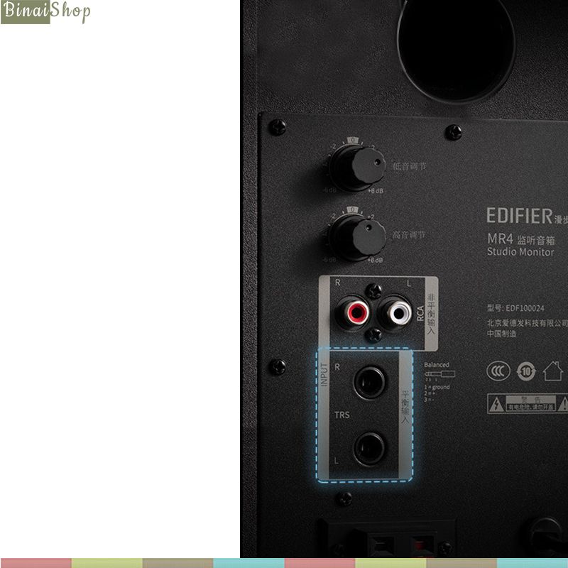 Edifier MR4 - Loa Kiểm Âm Công Suất 42W, Kết Nối TRS/RCA/AUX – BINAI