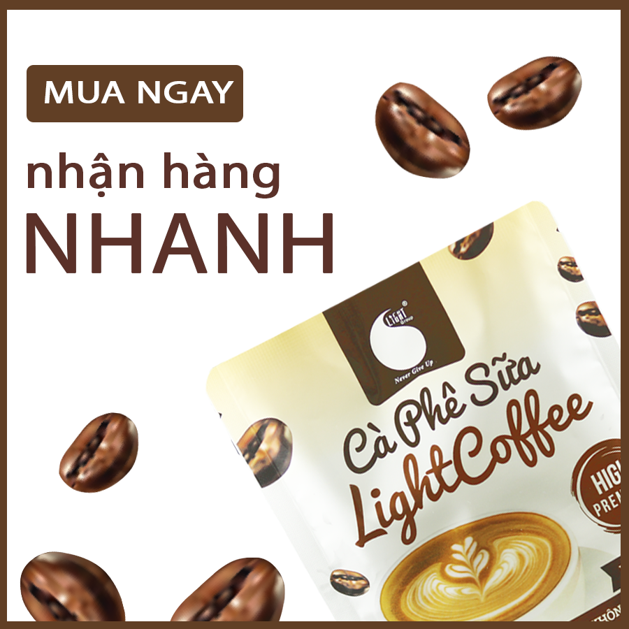 Cà Phê sữa hòa tan Light Coffee vị cà phê thật, không hương liệu- 50gr ...