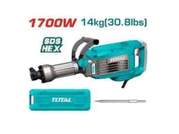 Máy đục bê tông Total TH217068 – 1.700W, Lực 50J, Chính Hãng - Himarket.vn