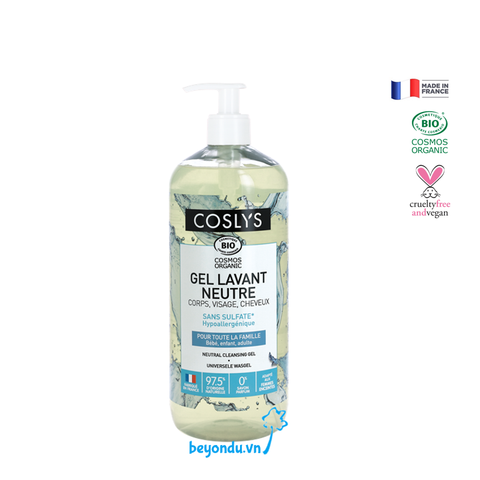 Nước tẩy trang mắt và mặt cho da khô và da nhạy cảm hữu cơ Coslys (200 – Beyond U