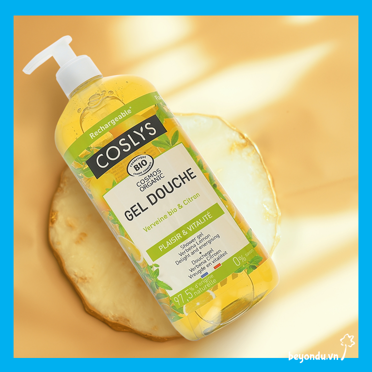 Sữa tắm dạng gel cỏ roi ngựa chanh hữu cơ Coslys (1L) – Beyond U