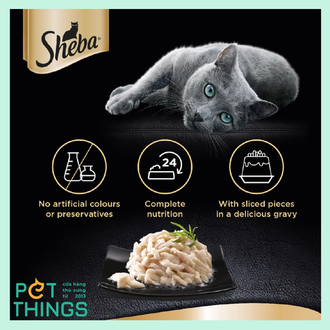 Sheba Deluxe 85g Tuna Fillet & Shirasu in gravy – Pet Things