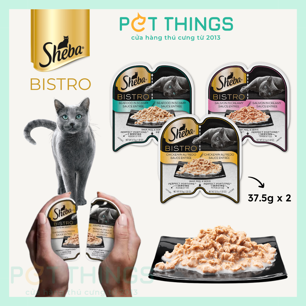 Pate Mèo Sheba Perfect Portions Bistro 37.5gx2 – Pet Things