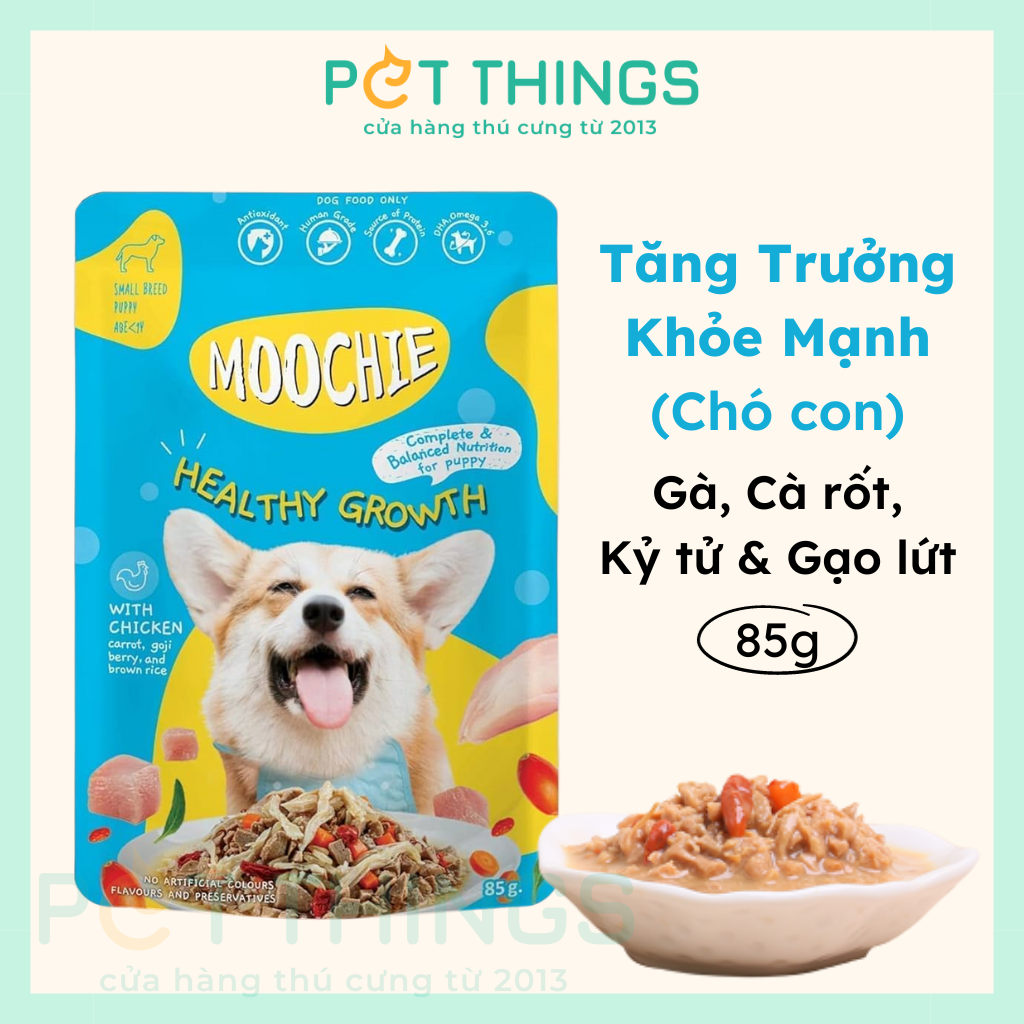 Pate Chó Con Moochie Puppy Healthy Growth - Phát Triển Khỏe Mạnh 85g – Pet Things