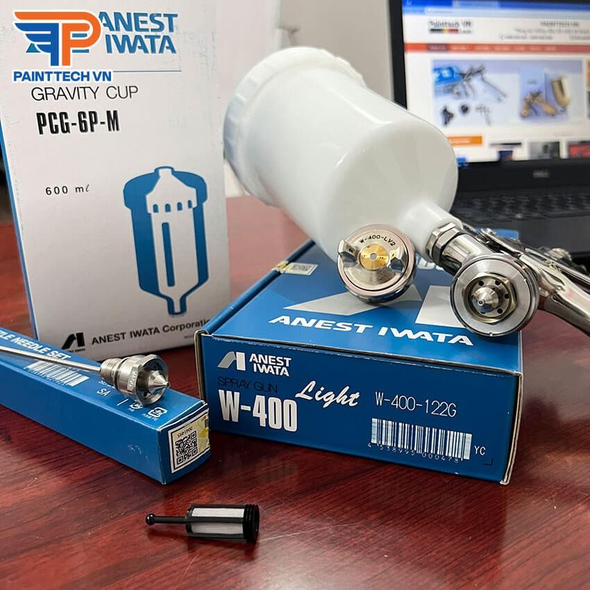 Súng Phun Sơn W400-122G Anest Iwata Nhật Bản – Painttech VN