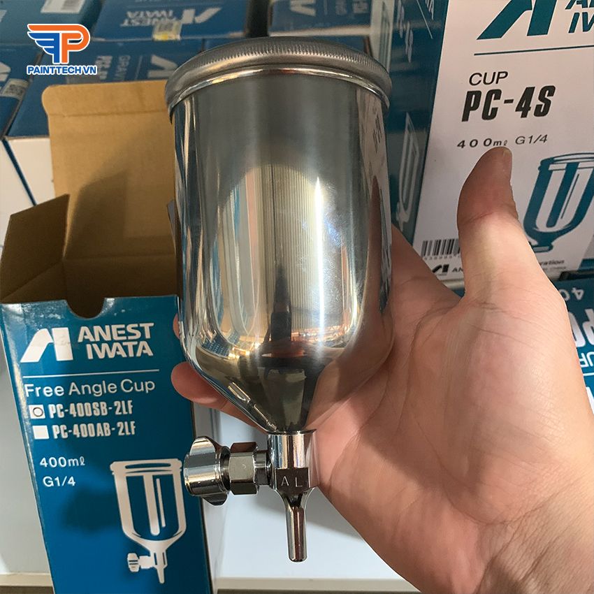 Cốc súng phun sơn PC-400SB-2LF chính hãng Anest Iwata Nhật Bản giá tốt – Painttech VN