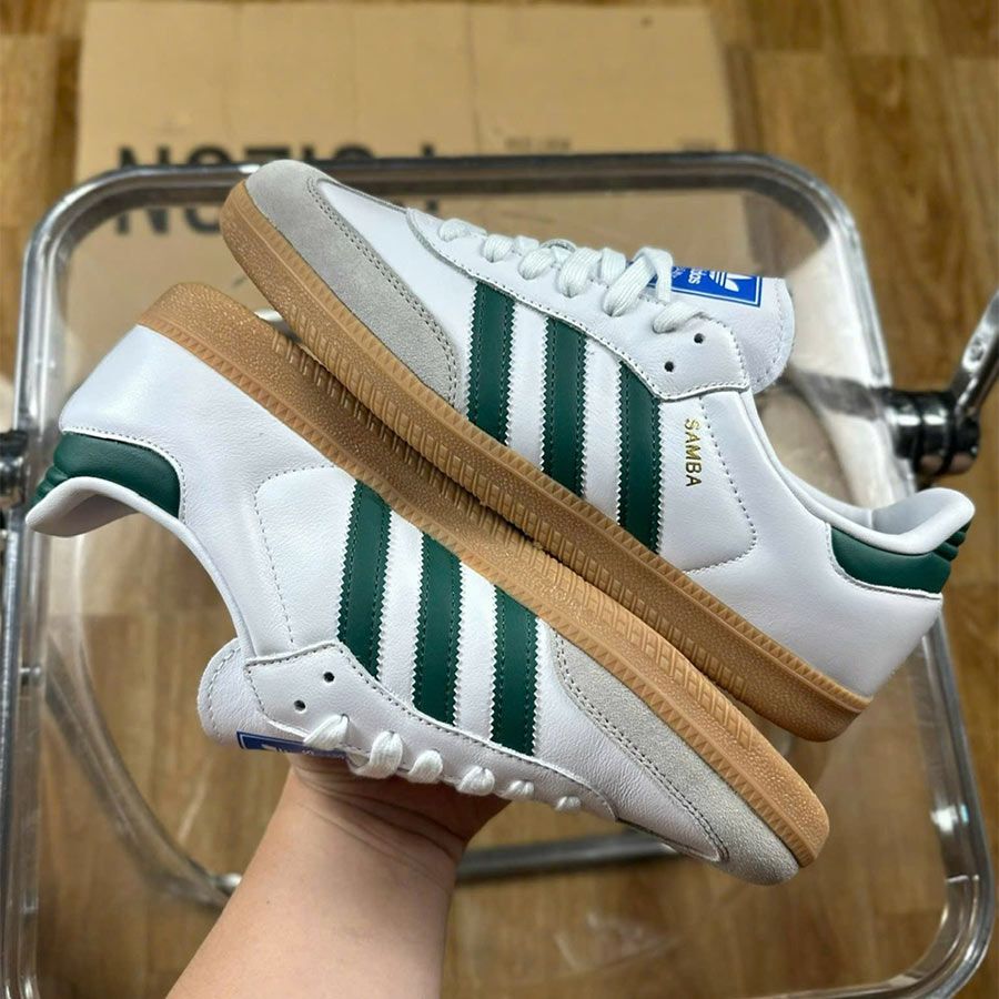 Giày Adidas Samba OG White Collegiate Green Gum best quality (da thật) – GOO STORE