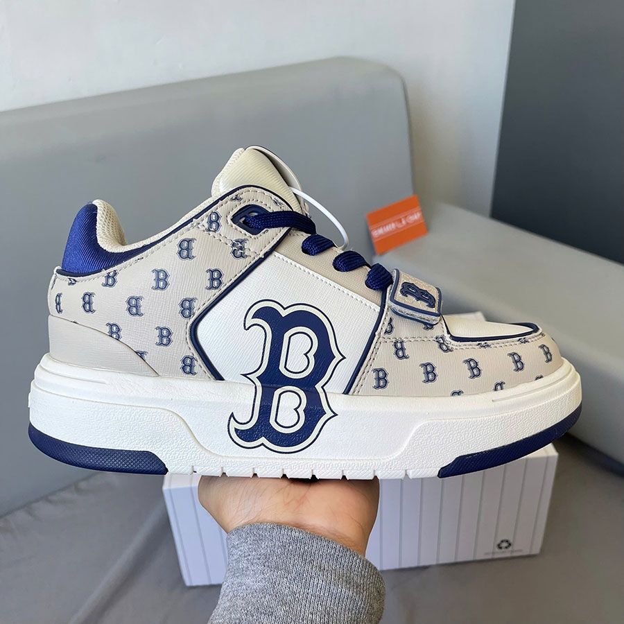 Giày MLB Chunky Liner Mid B Blue Beige rep 1:1, siêu cấp, like auth ...