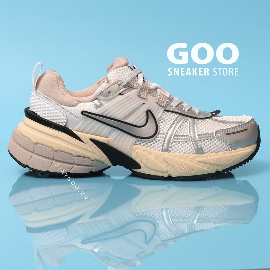 Nike V2K Runtekk Summit White Metallic Silver rep 11 Like Auth – GOO STORE